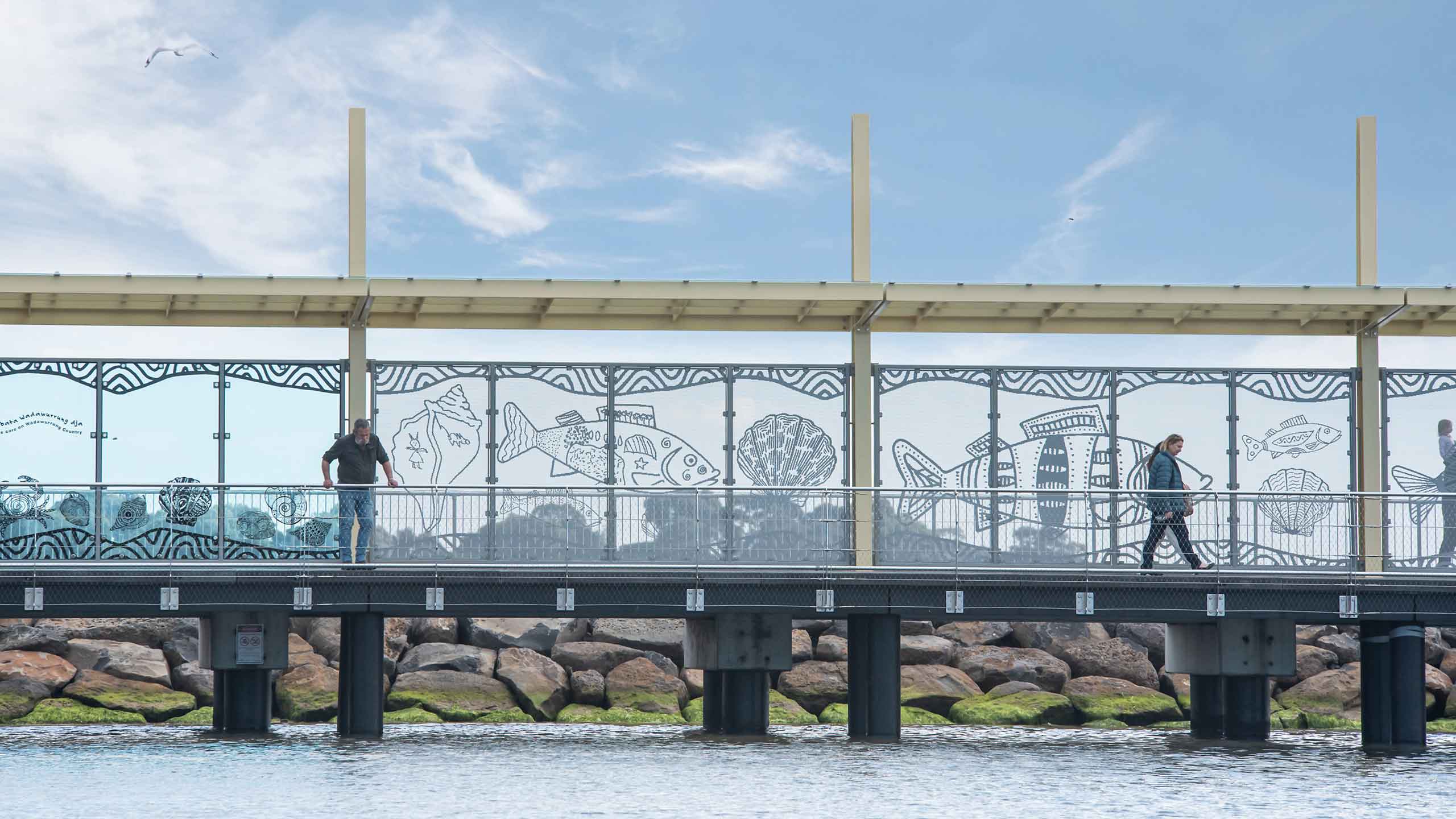 Portarlington Pier Project | Custom Metal Imagery